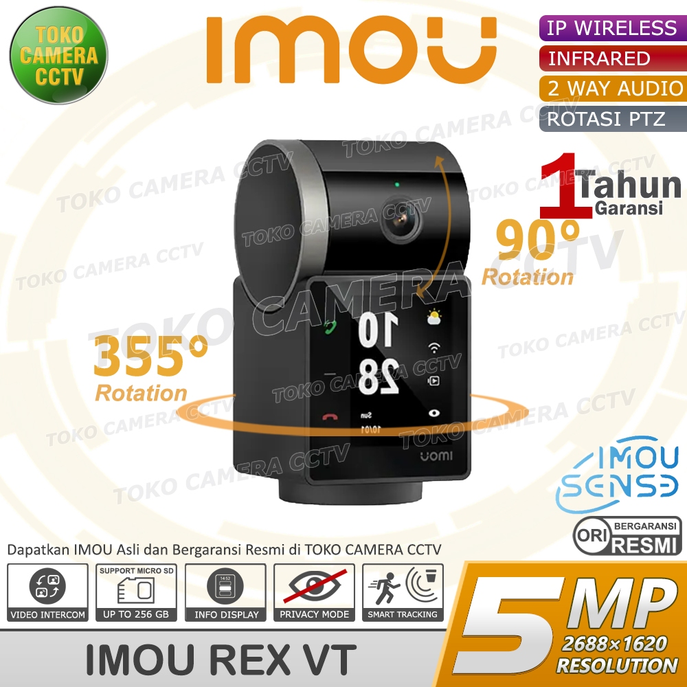 Jual KAMERA CCTV WIFI CAMERA IMOU 5MP 3K ROTASI AUDIO TOUCH VIDEO CALL ...