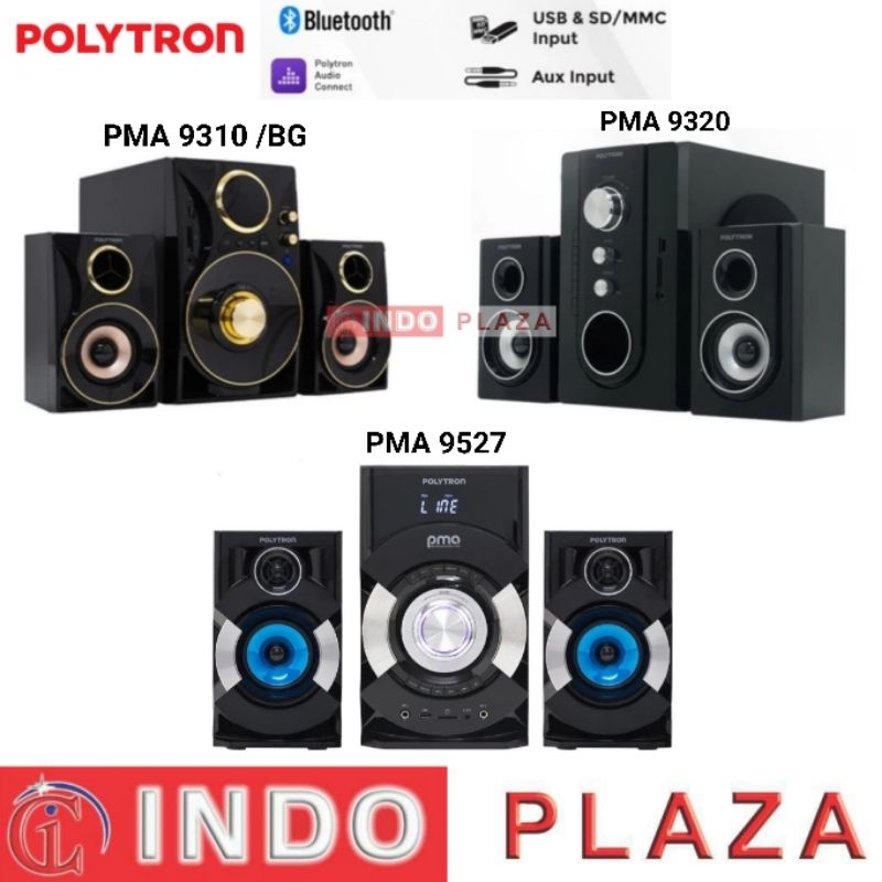 Jual SPEAKER POLYTRON PMA 9310/BG / PMA 9320/B / PMA 9527 BLUETOOTH + EXTRA BASS | Shopee Indonesia