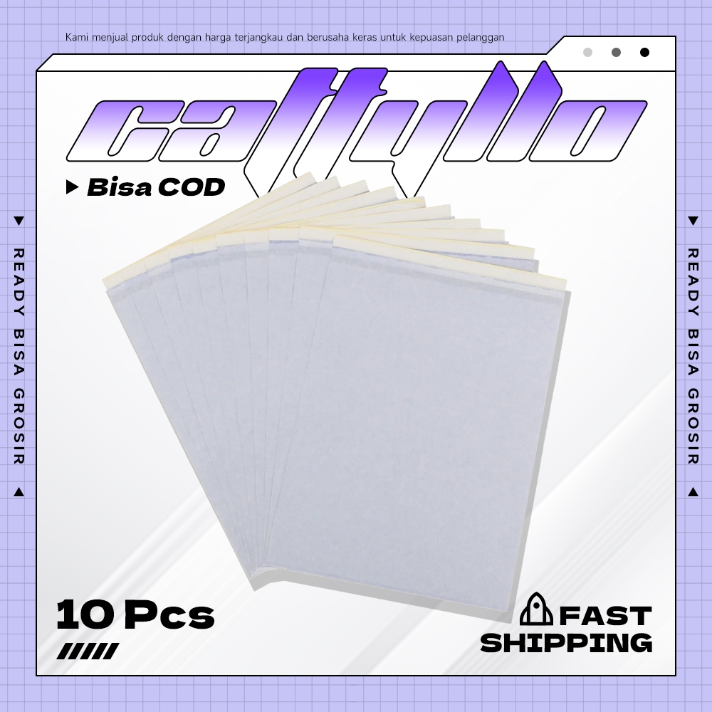 Jual 10pcs/20pcs Kertas Karbon Tattoo Paper Spirit Stencil Carbon ...