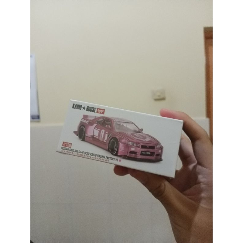 Jual Mini GT x Kaido House KHMG128 Nissan Skyline R34 Pink Kaido Racing ...