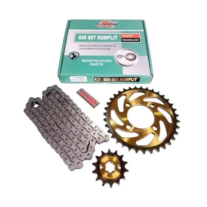 Jual KAPPA GEAR GIR SET PAKET SMASH LAMA OLD SHOGUN 125 R 428 100 35T ...