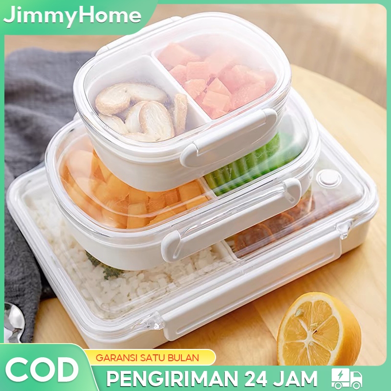 Jual 1PC Kotak Makanan Minimalis White Bento Box Food container Kotak ...