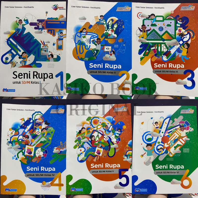 Jual ORIGINAL BUKU SENI RUPA SD / MI KELAS 1 2 3 4 5 6 KURIKULUM MERDEKA MASMEDIA | Shopee Indonesia