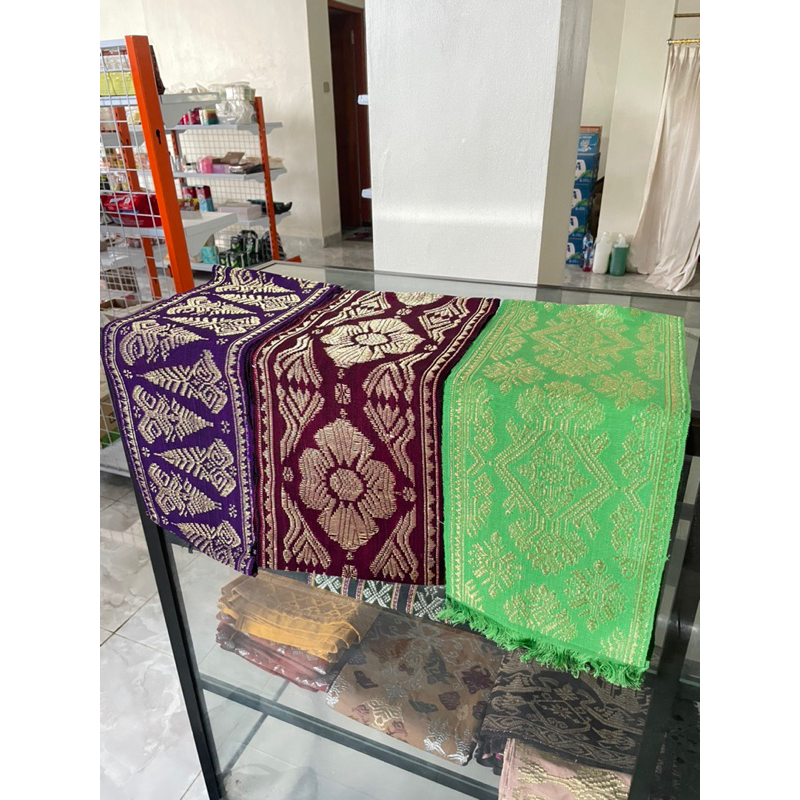 Jual KAIN TENUN SELENDANG SONGKET ASLI (bukan bordir) | Shopee Indonesia