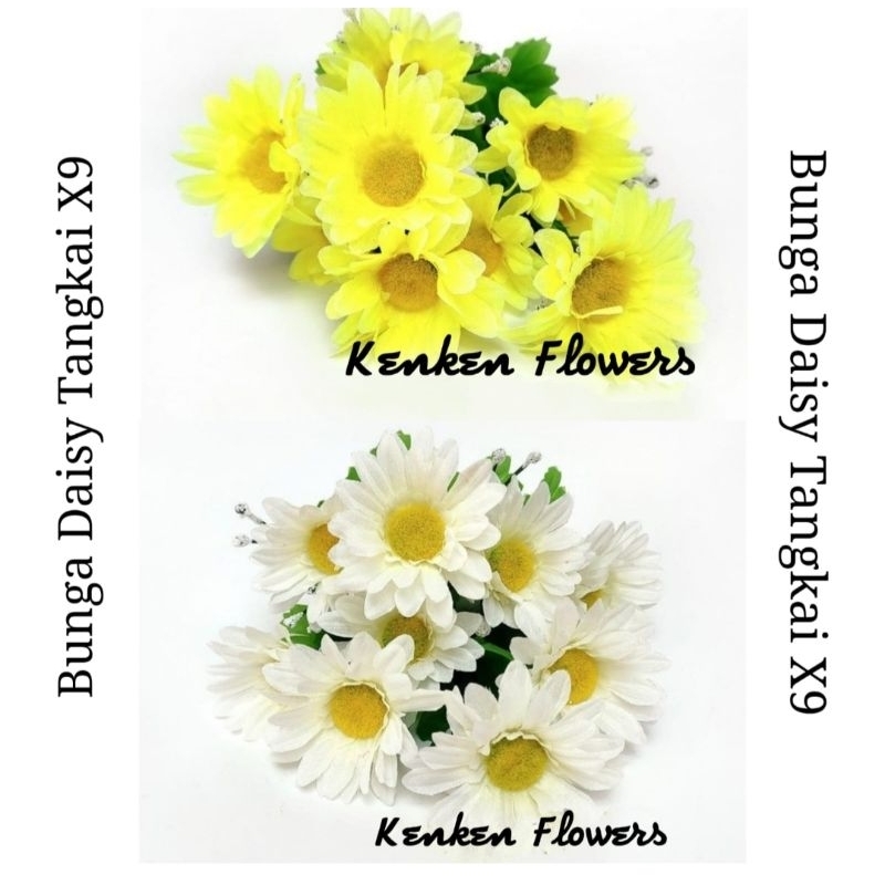 Jual Daisy Flowers Tangkai X9 Artificial Decoration | Shopee Indonesia