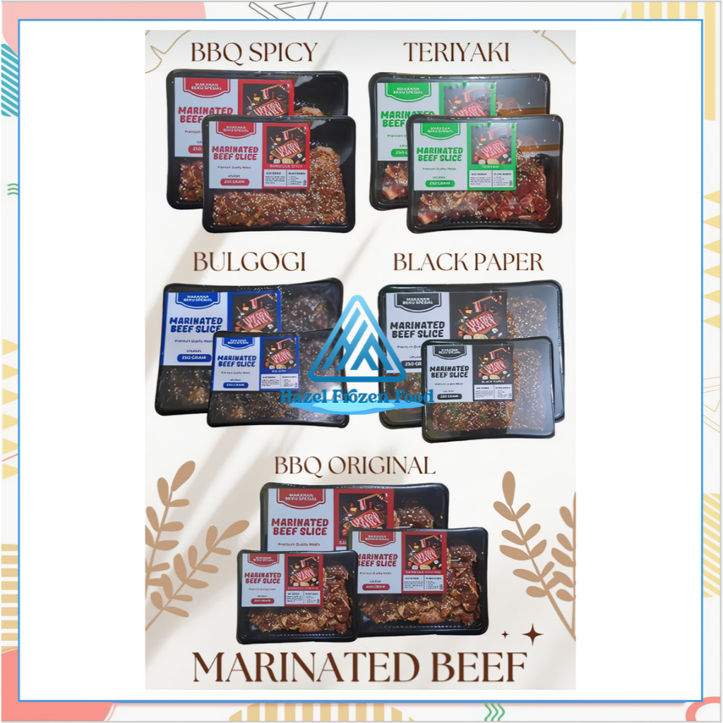 Jual Beef Slice Marinasi 250 g Frozen Food Karawang | Shopee Indonesia