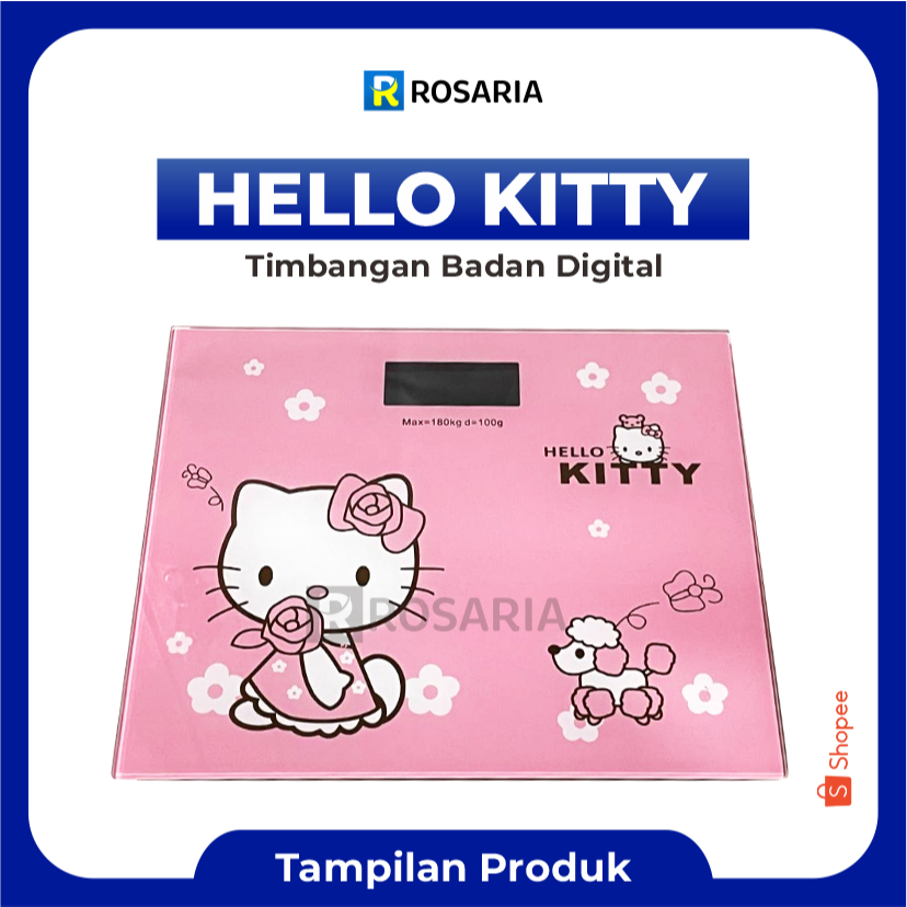 Jual HELLO KITTY Timbangan Badan Digital Scale Max 180 kg | Shopee ...