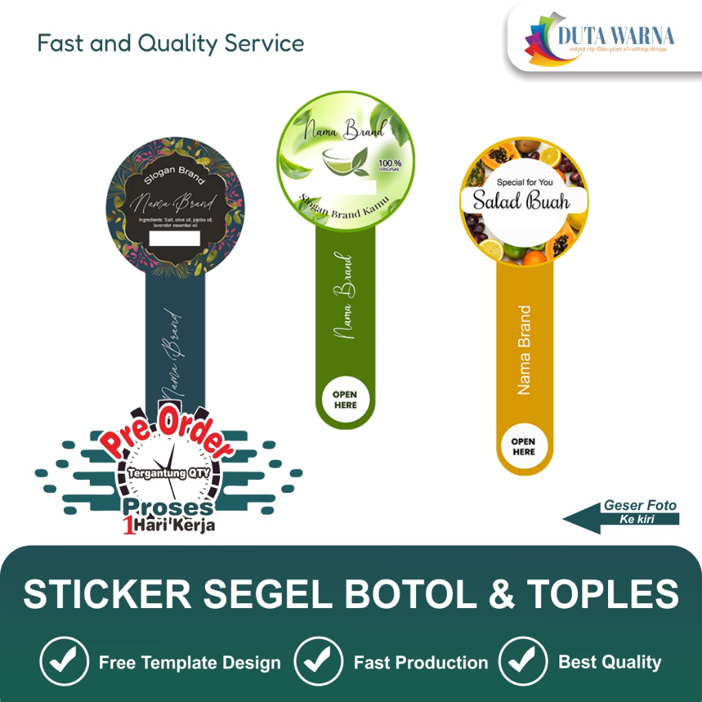 Jual STCIKER SEGEL BOTOL DAN TOPLES / STICKER SEGEL MAKANAN KEMASAN ...