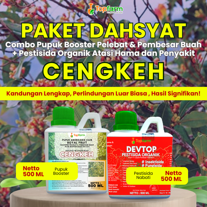 Jual Pupuk Topfarm / Pestisida Topfarm / Pupuk Cengkeh Pelebat Buah / Pupuk Untuk Tanaman ...
