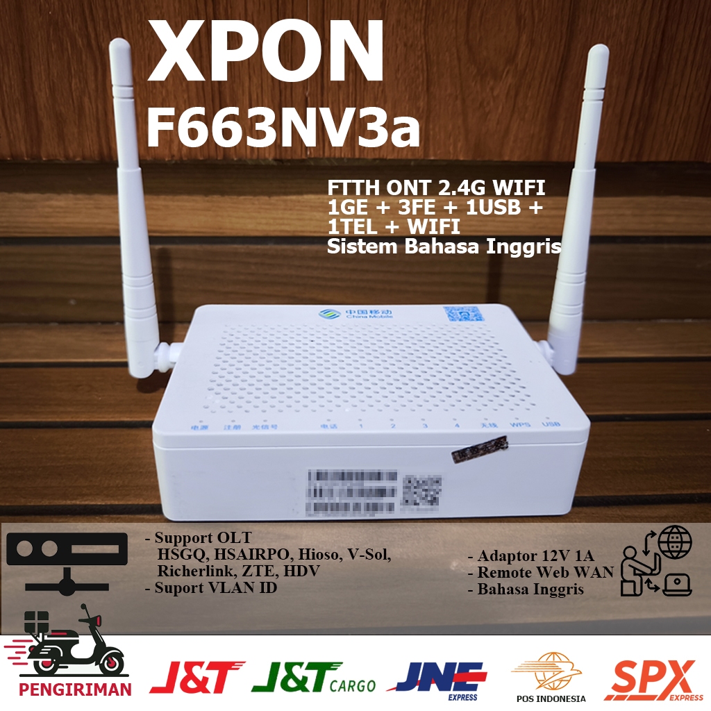 Jual Modem XPON ONT F663NV3A ZTE EPON GPON ASLI | Shopee Indonesia
