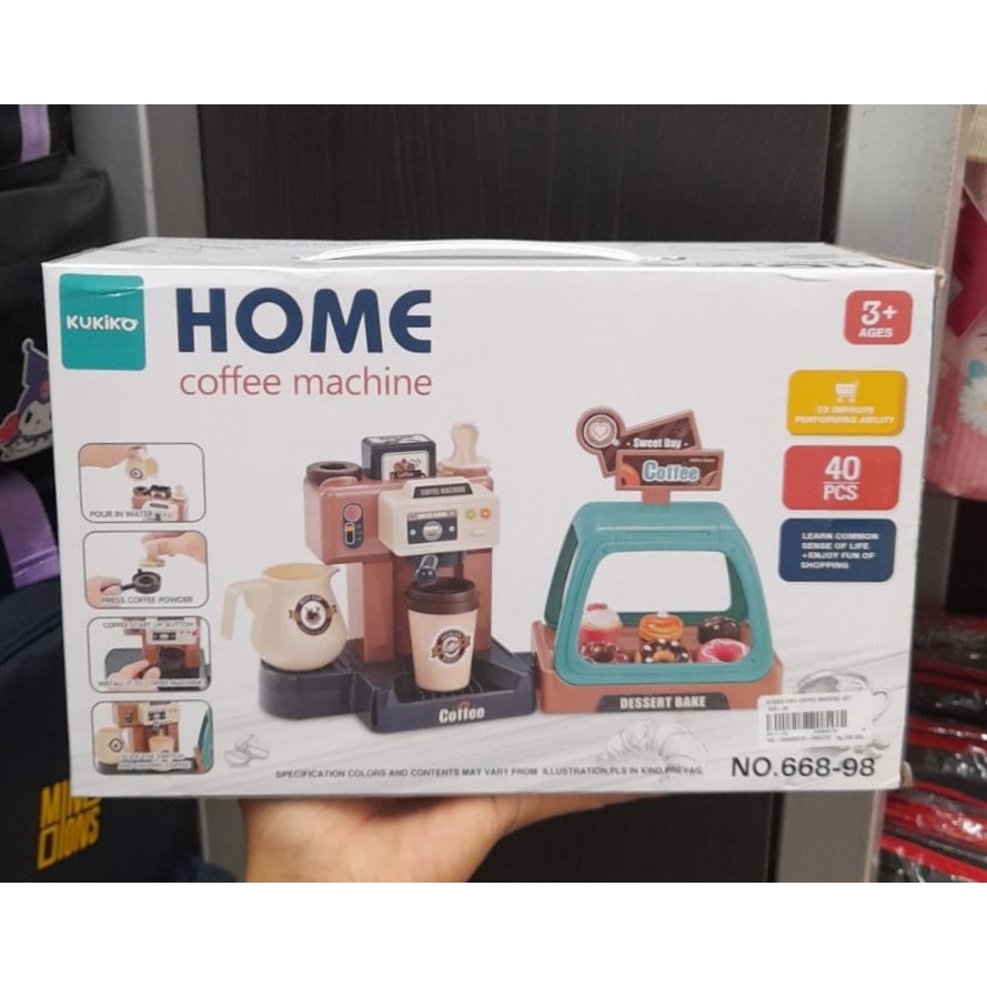 Jual (Original) Gramedia Pekanbaru - Kukiko 2IN1 Coffee Machine Set 668 ...