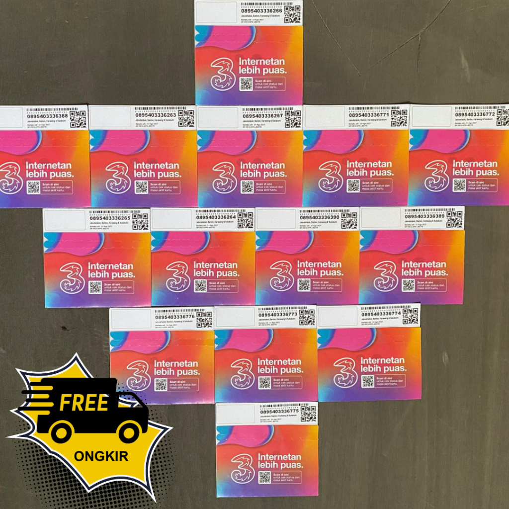 Jual Kartu Perdana Tri Plus Kuota 12 Gb dan 20 Gb Masa Aktif Kuota ...