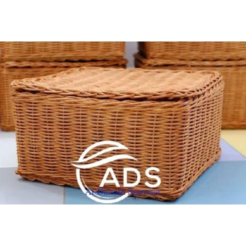 Jual Kotak Rotan Tutup ukuran 22x22x12 | Shopee Indonesia