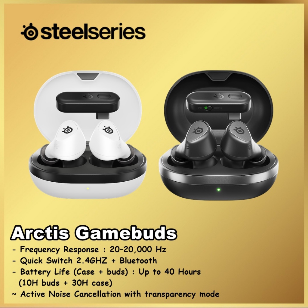Jual SteelSeries Arctis Gamebuds Gamebud True Wireless Gaming Earbuds ...