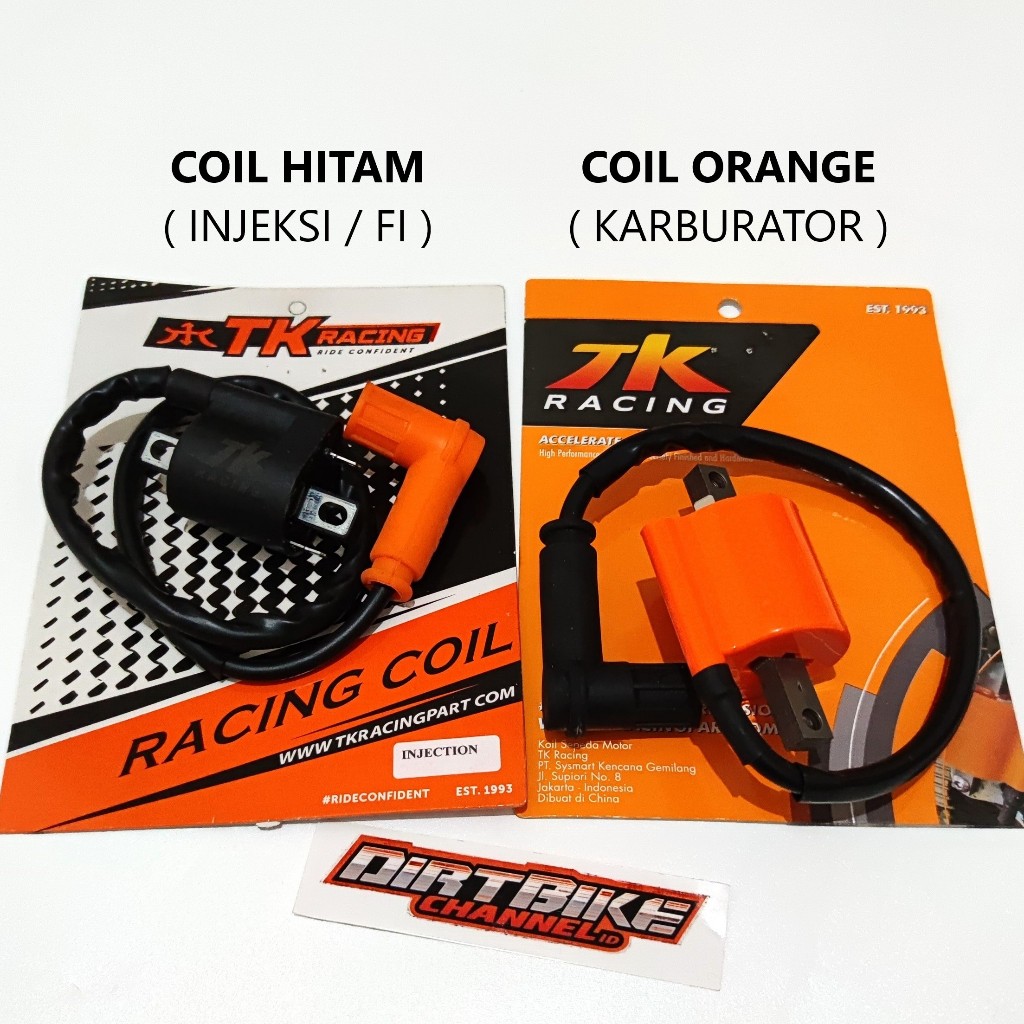 Jual COIL KOIL TK RACING & Tutup Busi Koil Orange Black TK RACING Semua ...