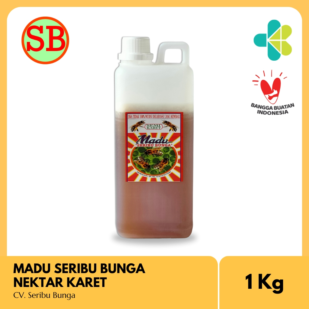 Jual Madu Seribu Bunga - Madu Murni Karet Raw Honey Original Jerigen 1 ...