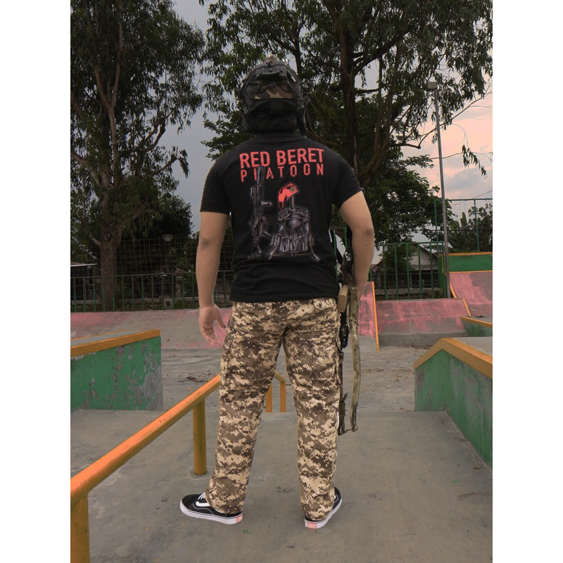 Jual Kaos Tactical Red Beret | Shopee Indonesia