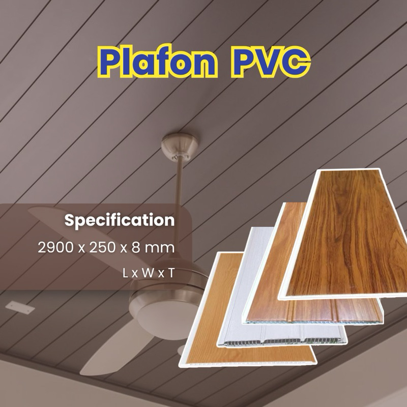 Jual Plafon PVC / Ceiling PVC / PVC Panel | Shopee Indonesia