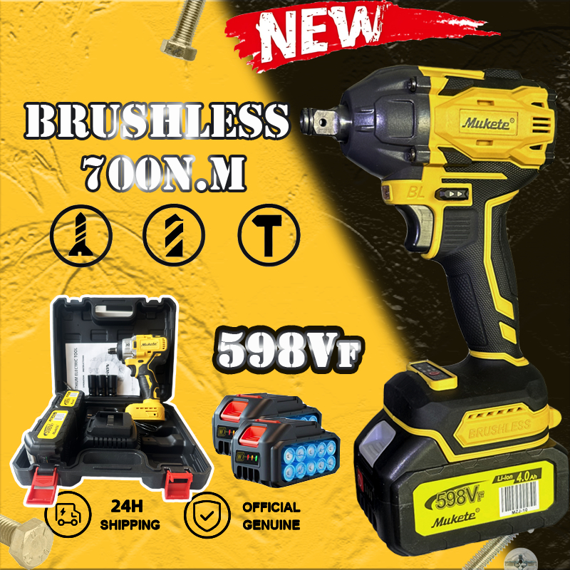 Jual 700N.M impact cordless impact wrench mesin impact Brushless Mesin ...