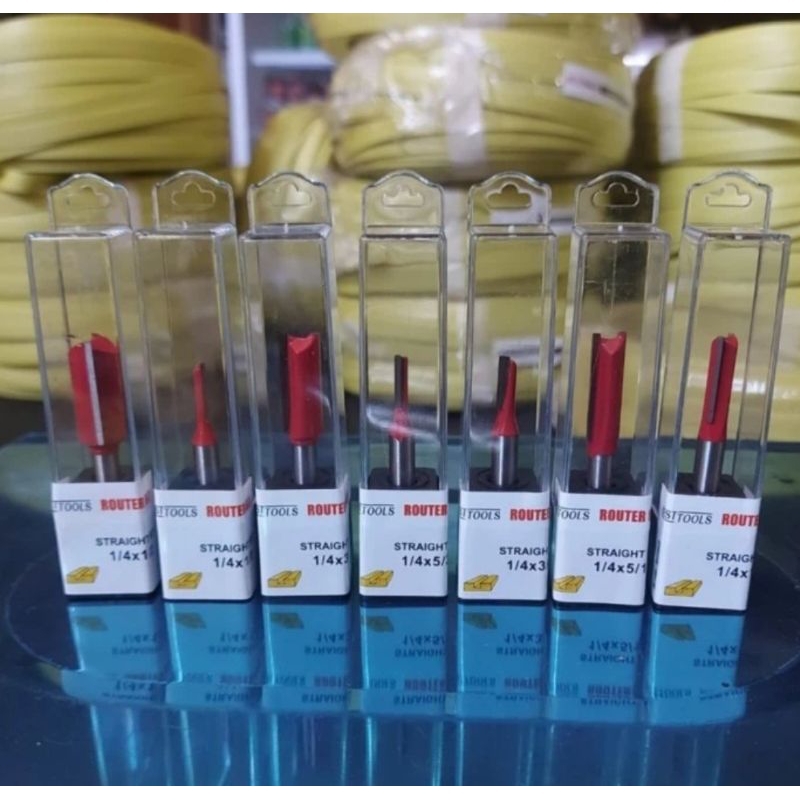 Jual Mata Bor Profile Kayu Lurus Router Straight Bit 1/4 | Shopee Indonesia