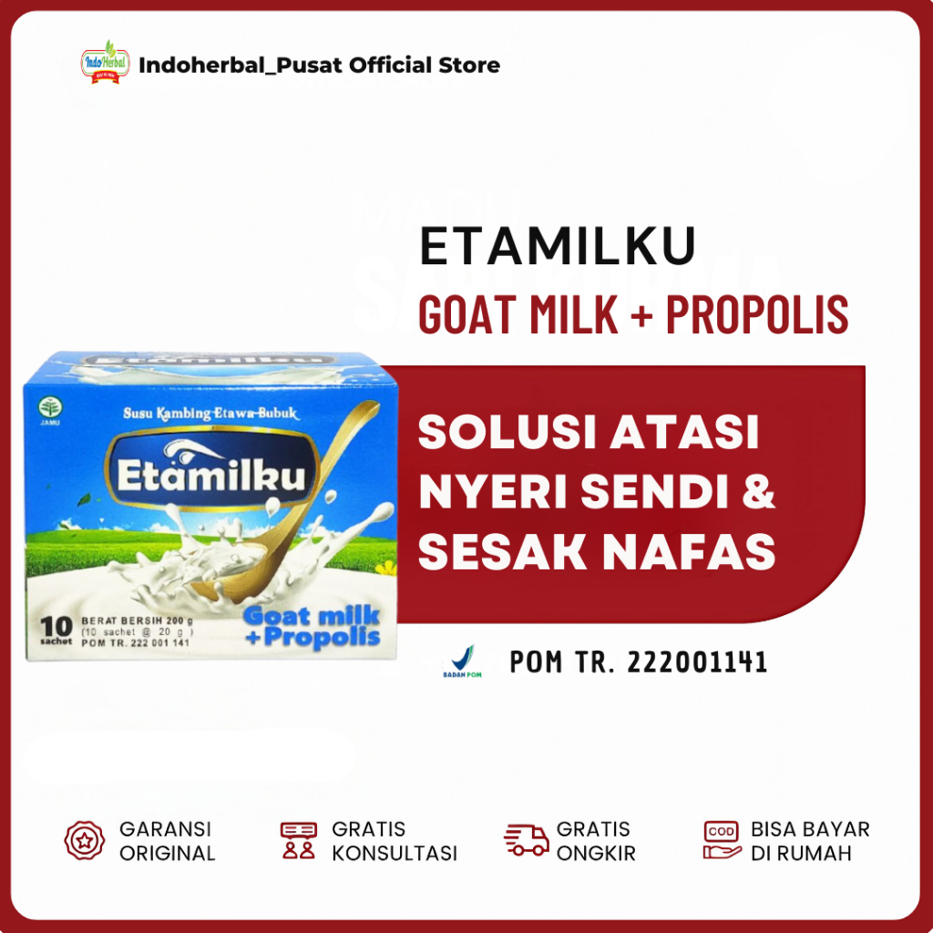 Jual ETAMILKU Bernutrisi Susu Kambing Etawa Bubuk Plus Propolis 1 BOX ...