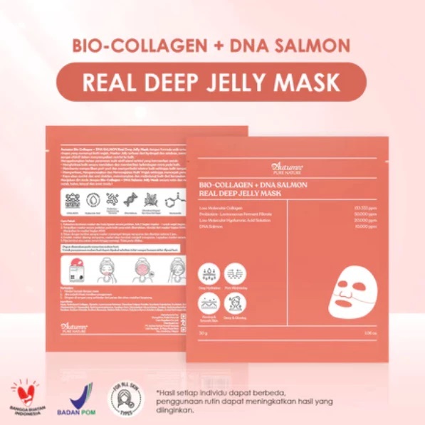 Jual Autumn Bio-Collagen + DNA Salmon Real Deep Jelly Mask 30gr | Shopee Indonesia