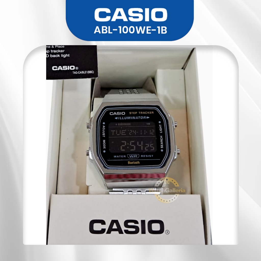 Jual Jam Tangan Unisex Casio Vintage ABL-100WE-1B ABL-100WE-1BDR ABL-100WE Smartphone Link ...