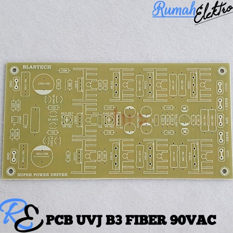 Jual PCB DRIVER PA UVJ B3 FIBER HIGH VOLT 90 VAC = 128 VDC KUALITAS ...