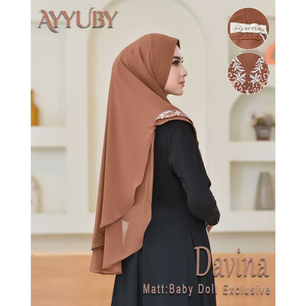 Jual Hijab instan Davina original Ayyuby (Bahan ceruty babydol premium ...