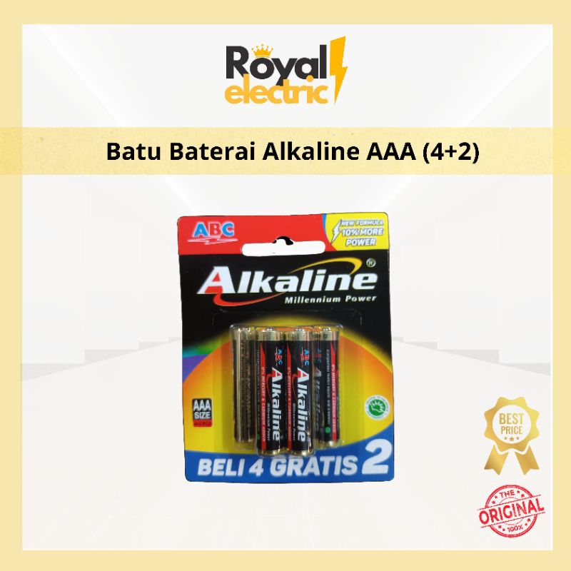 Jual Baterai Alkaline ABC AAA / A3 Isi 6pcs | Shopee Indonesia
