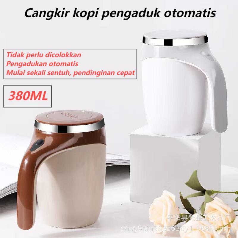 Jual Termos Mini 380ml Smart Mixer Thermal Kopi Cup Pengaduk Otomatis ...