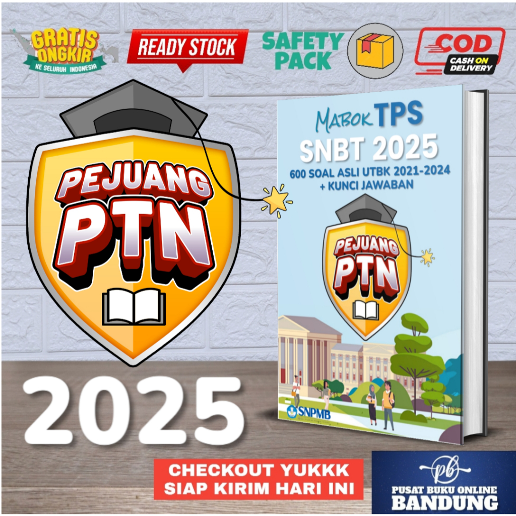 Jual BUKU ASLI SOAL SNBT UTBK 2025 MABOK TPS UTBK 2025 UPDATE TERBARU 2025 BUKU PATEN SNBT UTBK ...