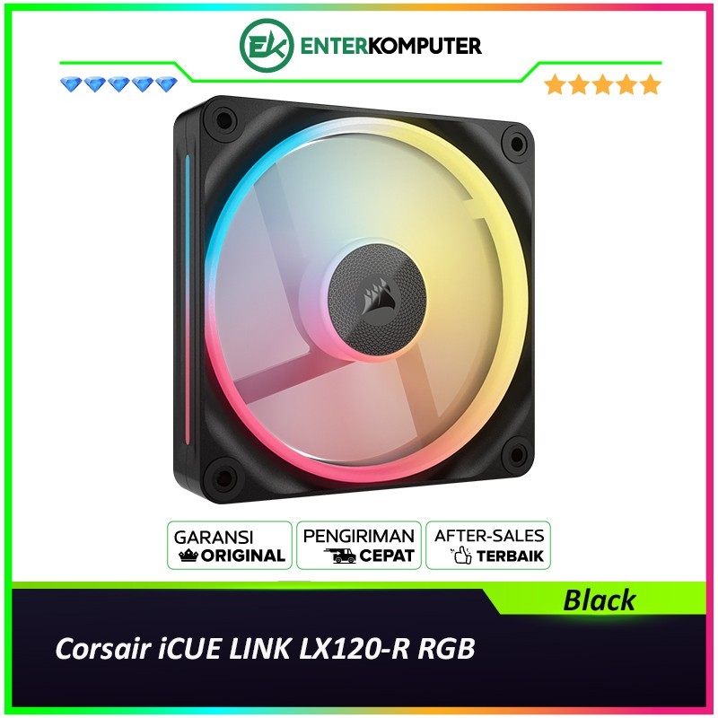 Jual Corsair iCUE LINK LX120-R RGB 120mm PWM Reverse Fan - Single Pack ...