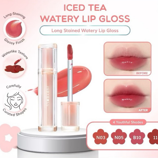 Jual Judydoll Iced Tea Watery Lip Gloss | Shopee Indonesia