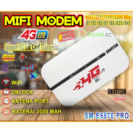 Jual SMARTCOM - Modem SME5576 PRO 4G LTE E5576 Pro Original Resmi WIFI ...