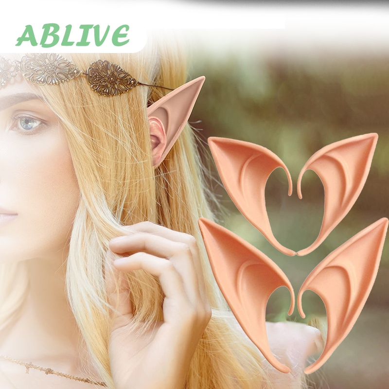Jual 1 Pasang Telinga Elf Kuping Palsu Elf Ears Telinga Palsu Silikon ...