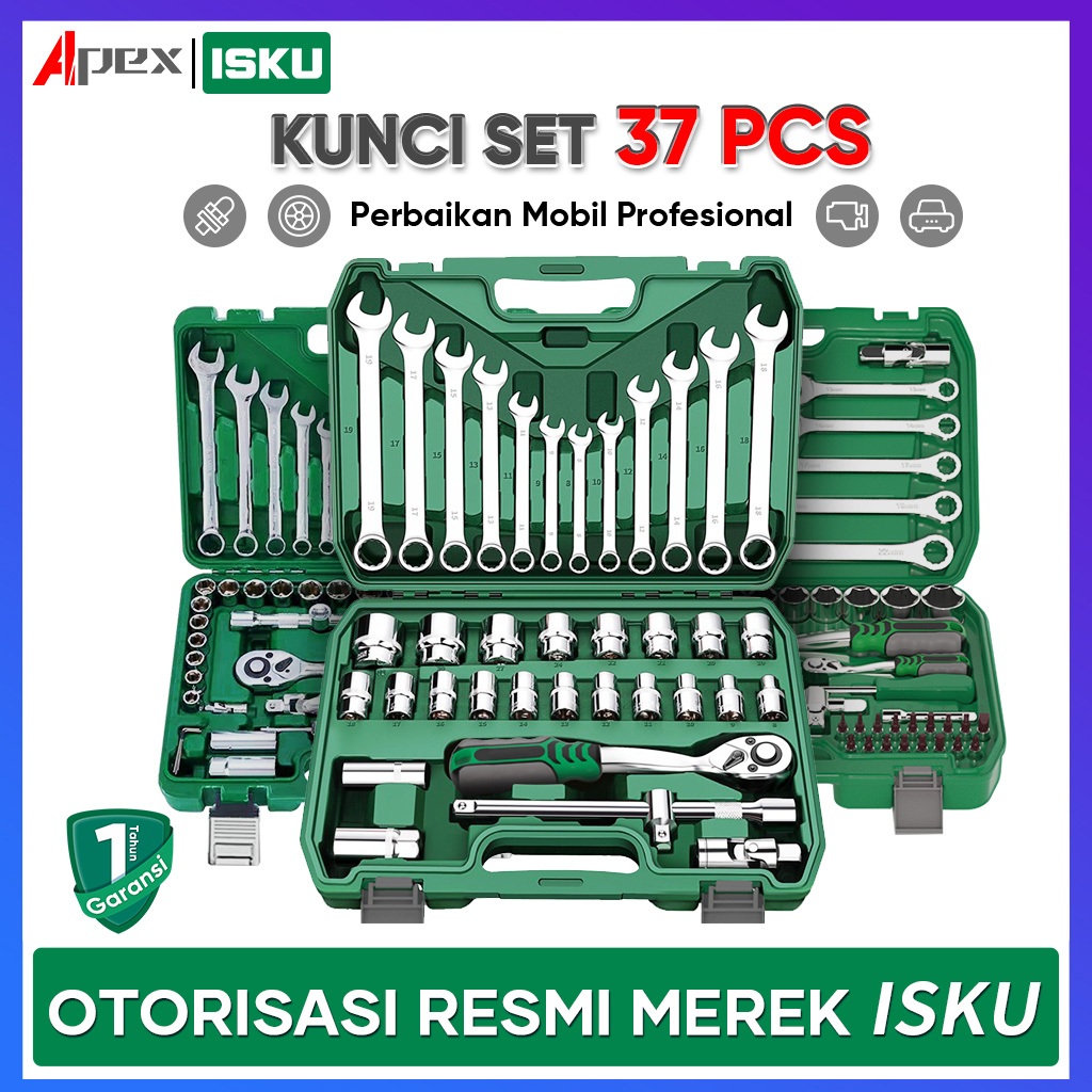 Jual ISKU kunci shock 1 Set lengkap 37 61 82 pcs/kunci sok set lengkap ...