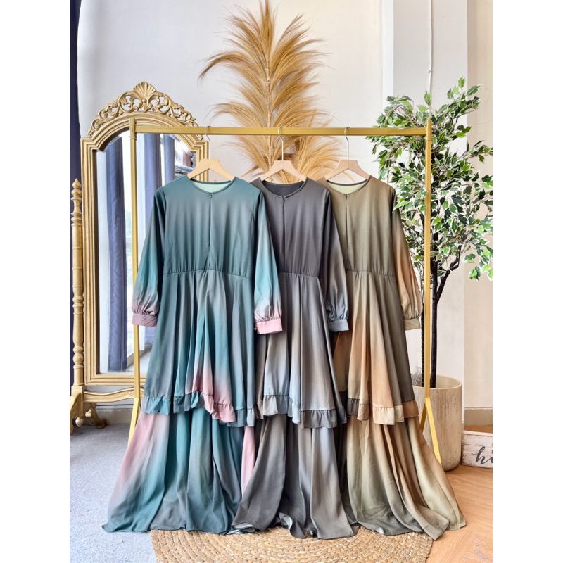 Jual MAHAIRA DRESS GRADASI | Shopee Indonesia