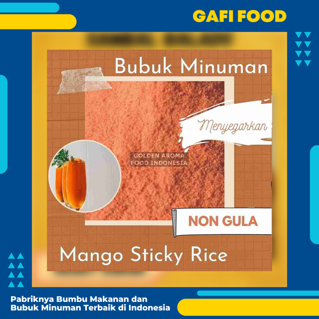 Jual JUAL!!!! BUBUK MINUMAN MANGO STICKY RICE NON GULA 1 Kg SERBUK ...