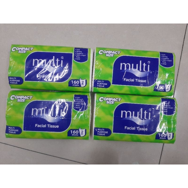 Jual tissue multi tisu facial 160 sheet multi purpose tissue (ISI 4 PCS ...