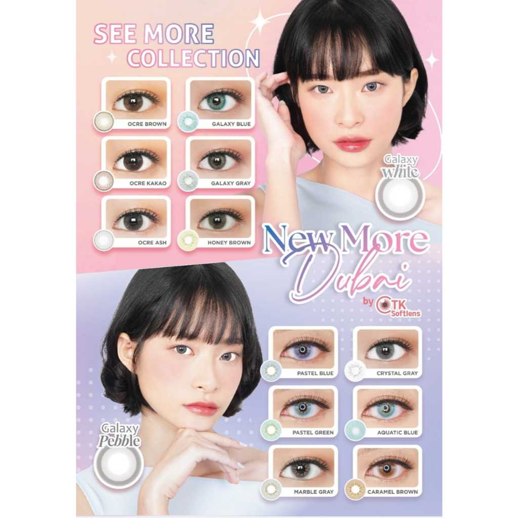 Jual (GROSIR) SOFTLENS NEW MORE DUBAI 14,5 MM BY CTK FREE LENSCASE ...