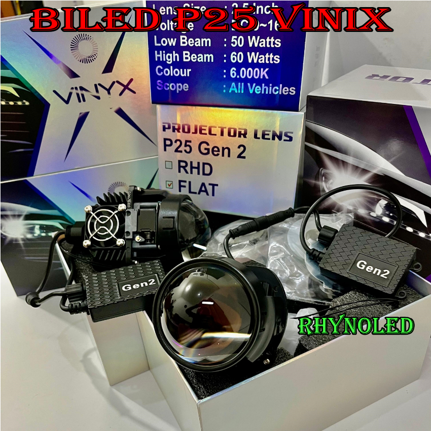 Jual ORIGINAL BILED MOTOR VINYX P25 2,5 INCH PREMIUM PURPLE LENS DRIVER ...