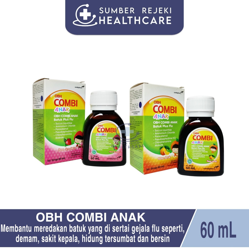 Jual OBH Combi Anak Batuk Plus Flu 60mL - Sirup Obat Batuk Flu Anak ...