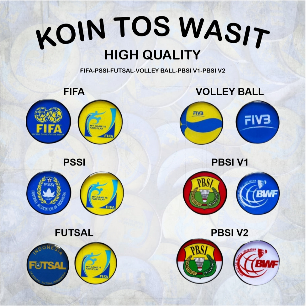 Jual koin tos wasit sepakbola futsal volly badminton high quality ...