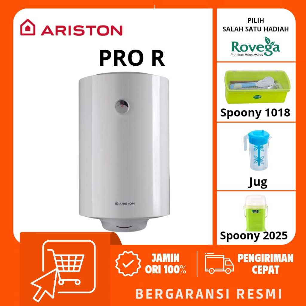 Jual ARISTON Water Heater Pro R 50L, 80L, 100L – Pemanas Air Listrik ...