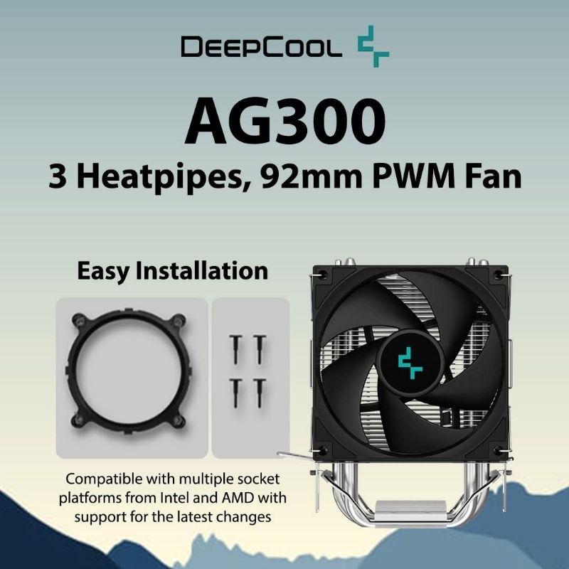 Jual DEEPCOOL AG300 CPU COOLER | Shopee Indonesia