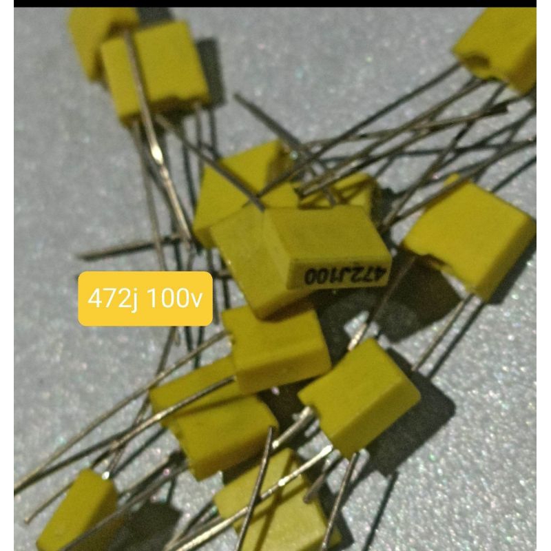 Jual 10BUAH KAPASITOR MKM 472J 100v 472 J 100 volt | Shopee Indonesia