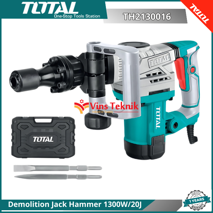 Jual Mesin Bobok Beton/Demolition Jack Hammer 1300W/20J TOTAL TH2130016 ...