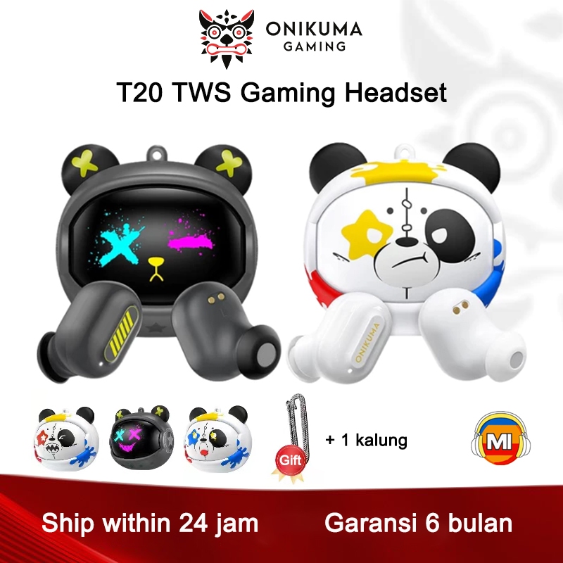 Jual Onikuma T20 Space Bear Wireless Bluetooth Headset With Game Mode ...