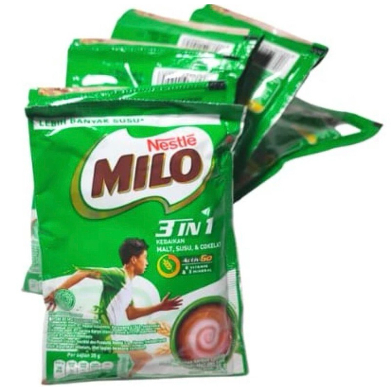 Jual Nestle Milo 3in1 Sachet 1 Renceng Isi 10 Sachet (35gr) | Shopee ...